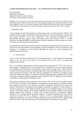 New approaches for stable isotope ratio measurements iaea tecdoc 1247 | PDF