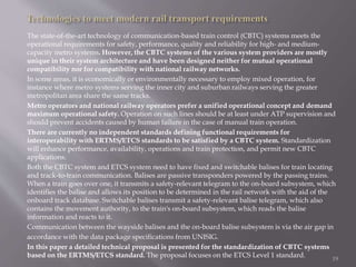 New approaches in railway signaling | PPTX