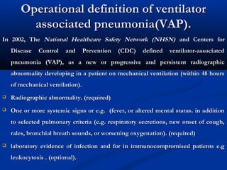 New approaches in ventilator associated pneumonia (vap) management (dr ...