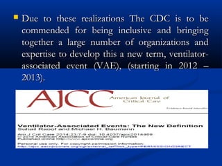 New approaches in ventilator associated pneumonia (vap) management (dr ...