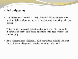 New approaches in vital pulp therapy in permanent teeth IEJ 2014 | PPT