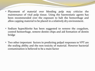 New approaches in vital pulp therapy in permanent teeth IEJ 2014 | PPT