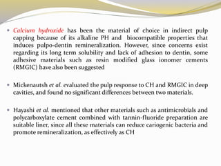 New approaches in vital pulp therapy in permanent teeth IEJ 2014 | PPT