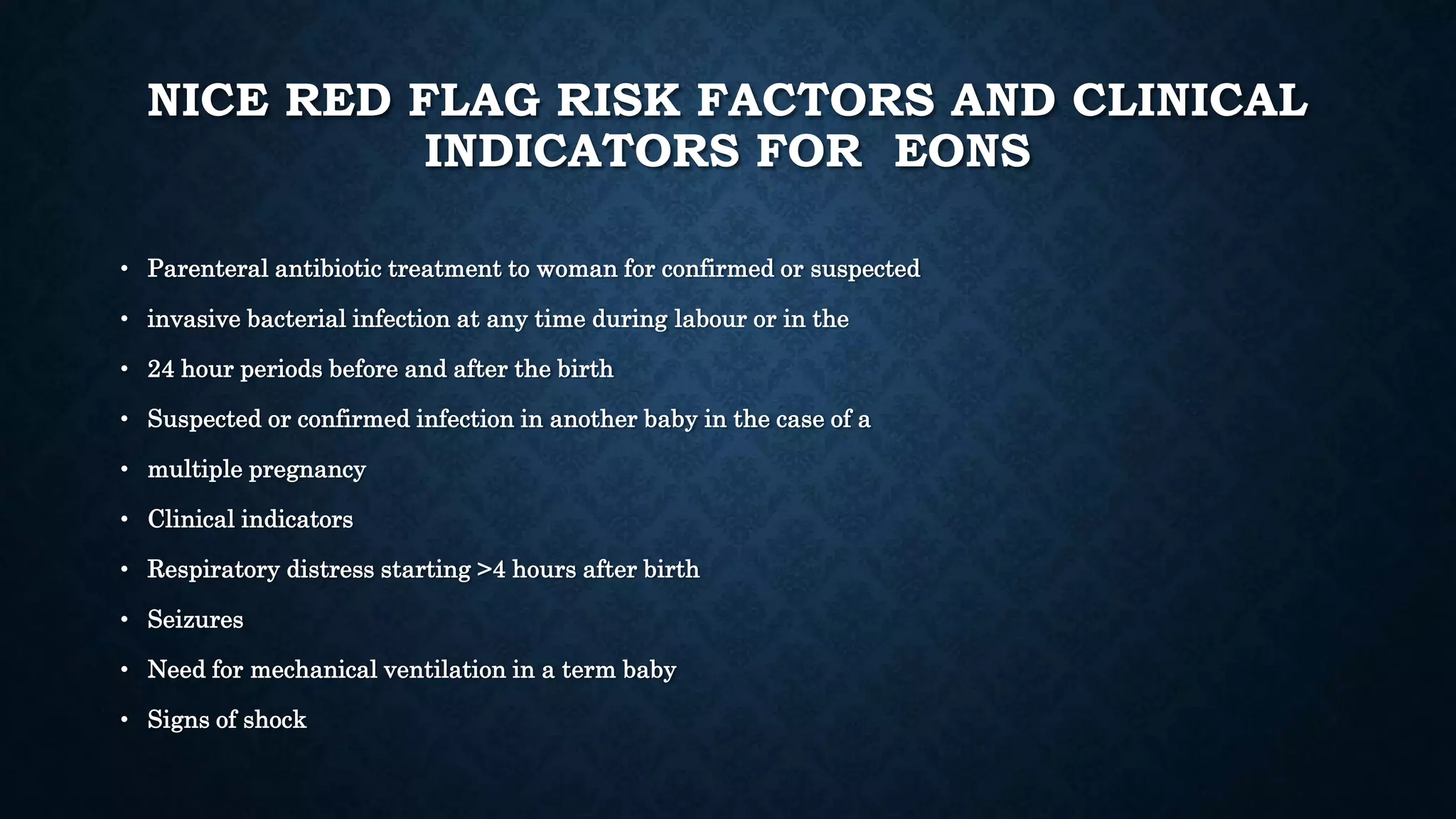 newborn sepsis evaluation | PPT