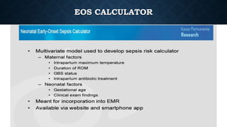 newborn sepsis evaluation | PPTX