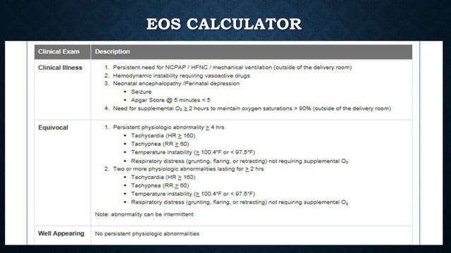 newborn sepsis evaluation | PPT