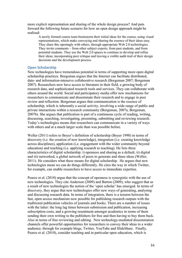 New approaches to openness – beyond open educational resources