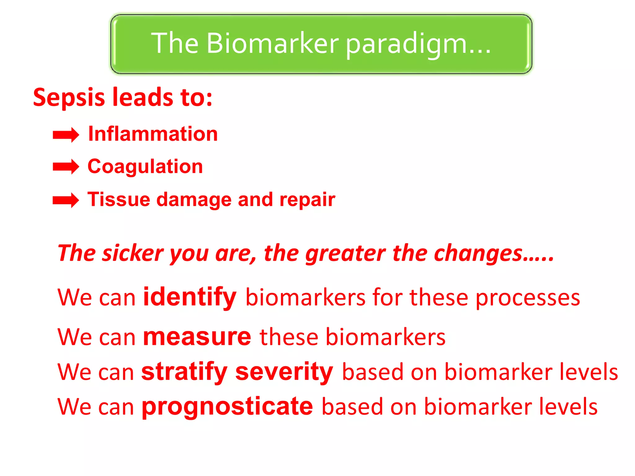 New approaches to sepsis - Biomarkers and Molecular Diagnostics (1) | PPTX