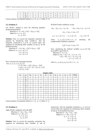 New approach for wolfe’s modified simplex method to solve quadratic programming problems | PDF
