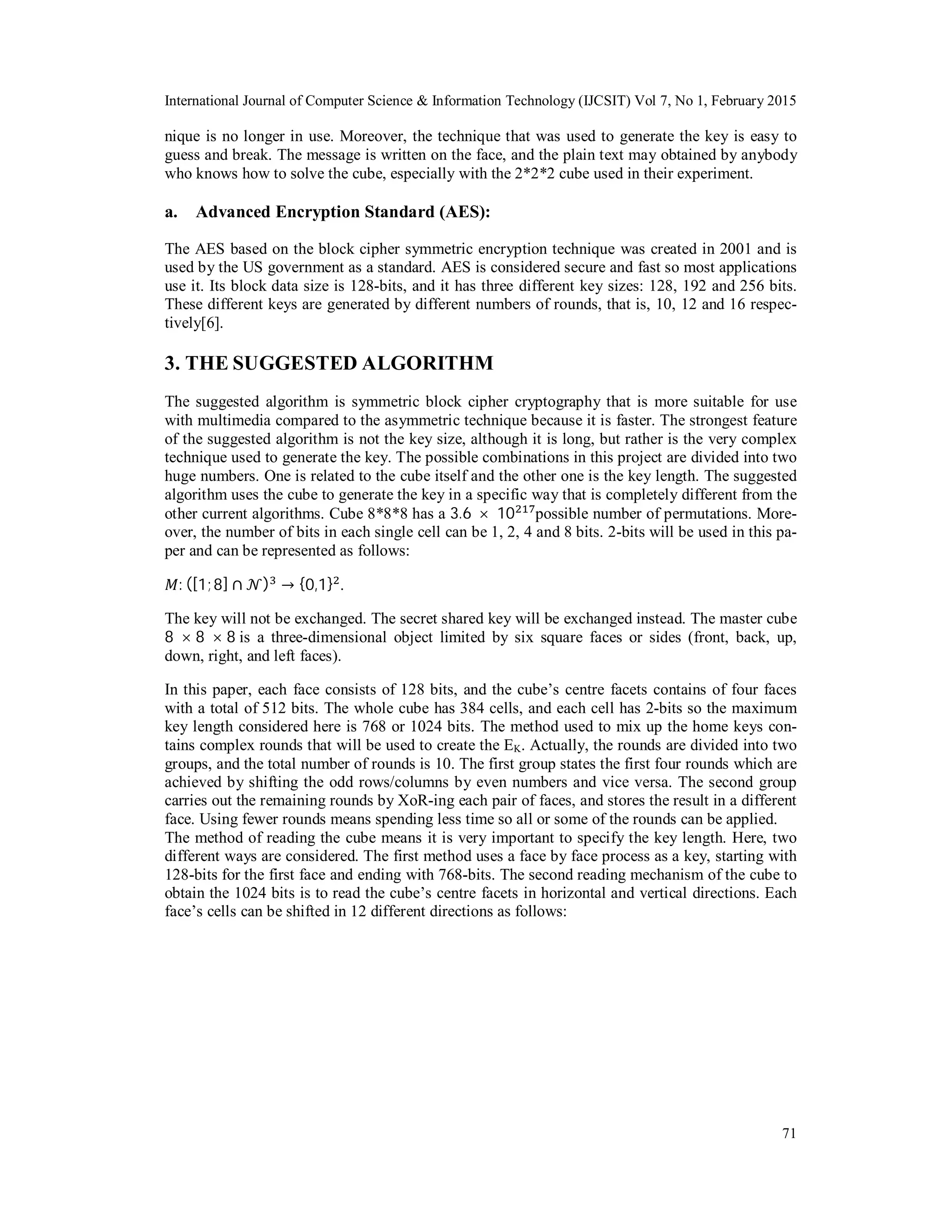 New Approach In Symmetric Block Cipher Security Using A New Cubical Technique Pdf