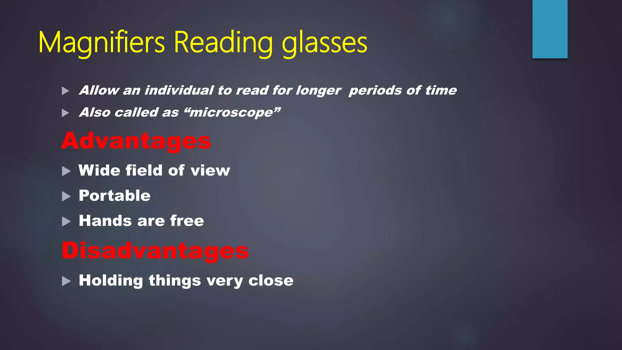 Low Vision Devices for Near | PPTX