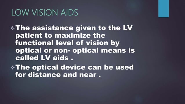 Low Vision Devices for Near | PPTX | Eye and Vision Conditions ...