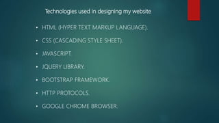 My Portfolio Website | PPT
