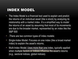 Sharpe model portfolio analysis and technical analysis | PPTX