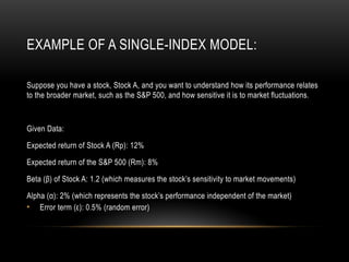 Sharpe model portfolio analysis and technical analysis | PPTX