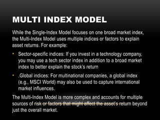 Sharpe model portfolio analysis and technical analysis | PPTX