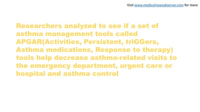 New asthma management tools improve outcomes | PPT