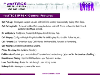 *asttecs ippbx Presentation | PPT