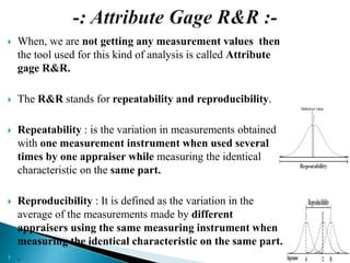 Attribute measurement analysis | PPTX