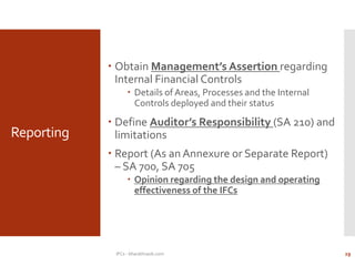 Internal Controls over Financial Reporting in the Indian Context | PPTX