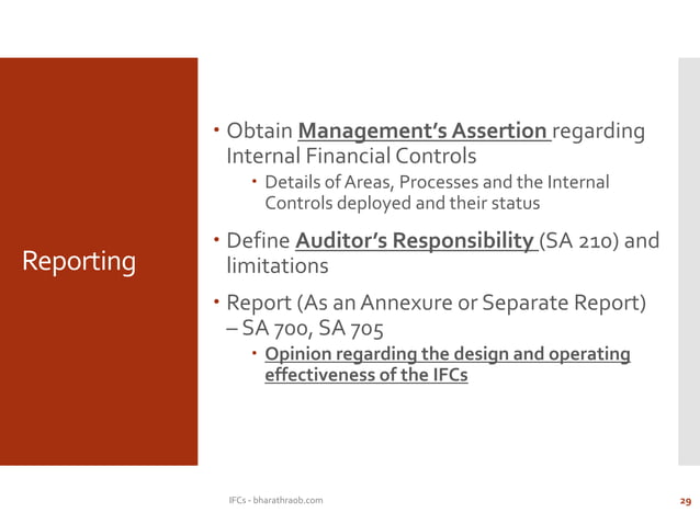 Internal Controls over Financial Reporting in the Indian Context | PPTX ...