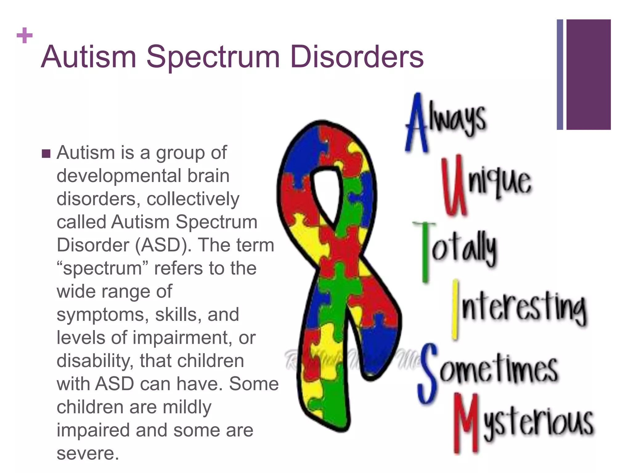 New autism spectrum disorder (asd) | PPTX