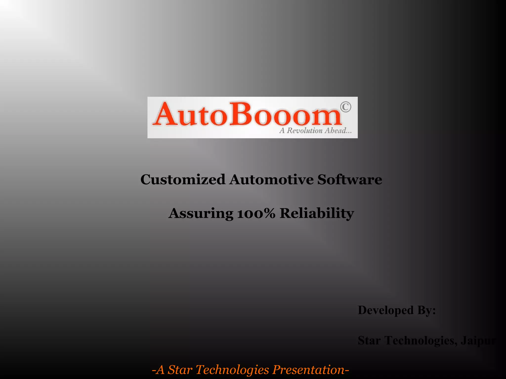 AutoBooom DMS presentation | PPT