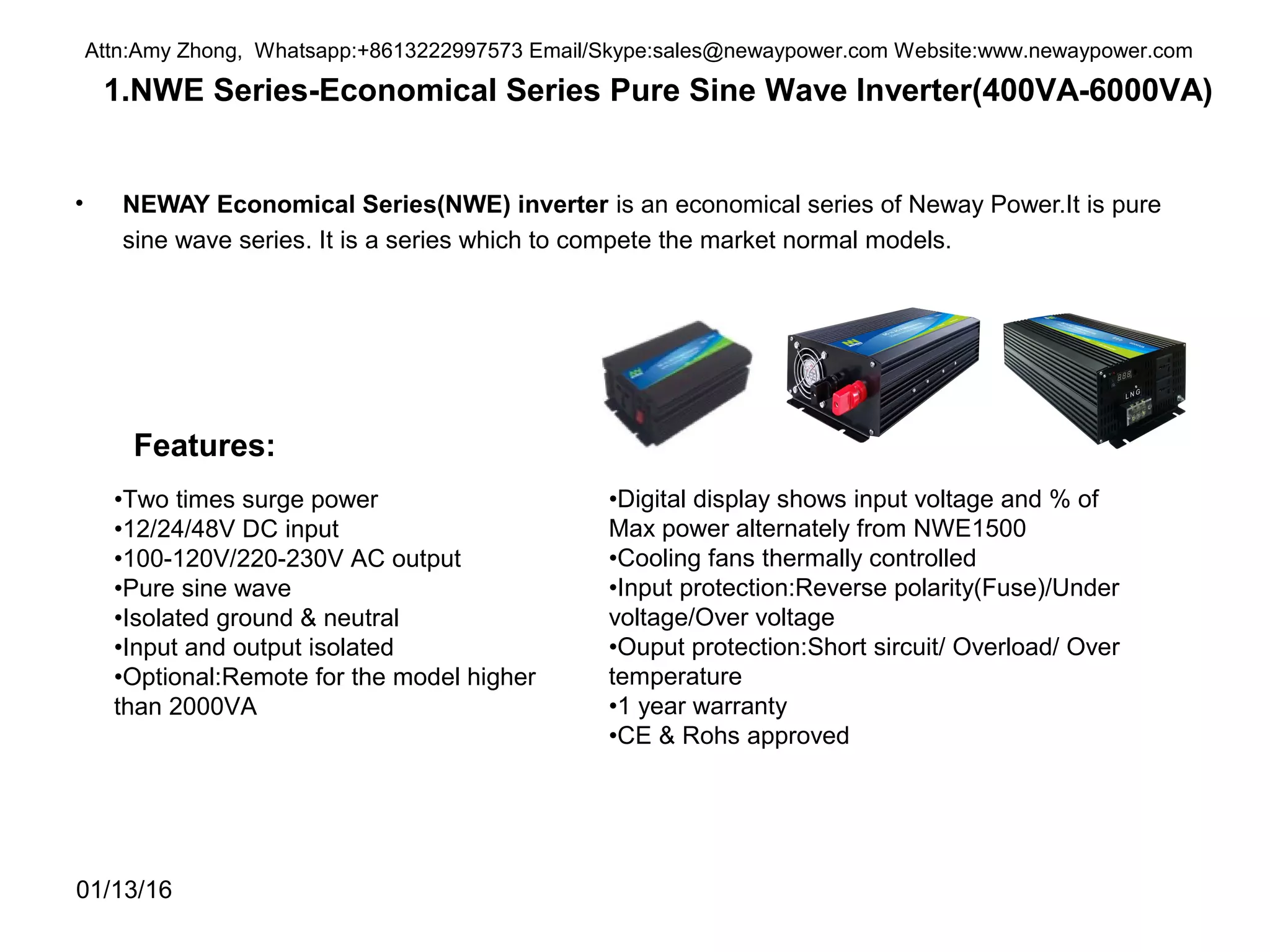 Neway inverter range | PPT