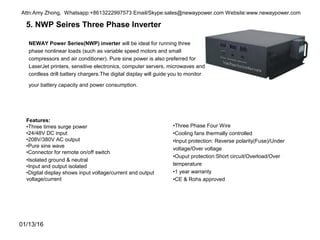 Neway inverter range | PPT