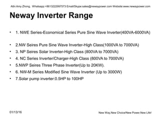 Neway inverter range | PPT