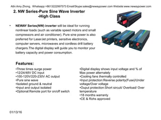 Neway inverter range | PPT