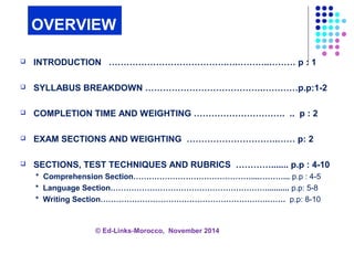 New bac specifications meeting ppt | PPT