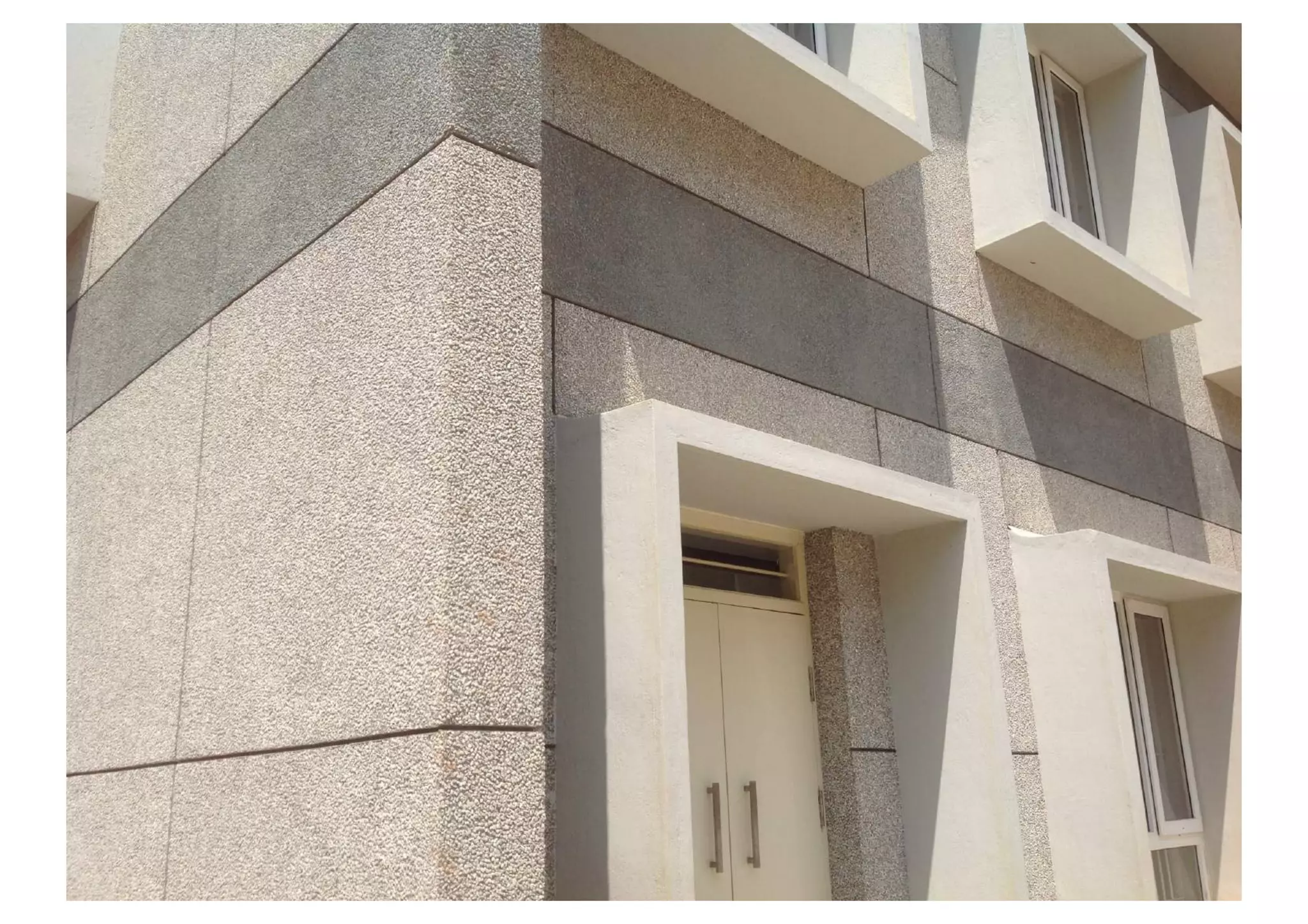 Grit Wash Plaster at School Building in Bangalore. www ...