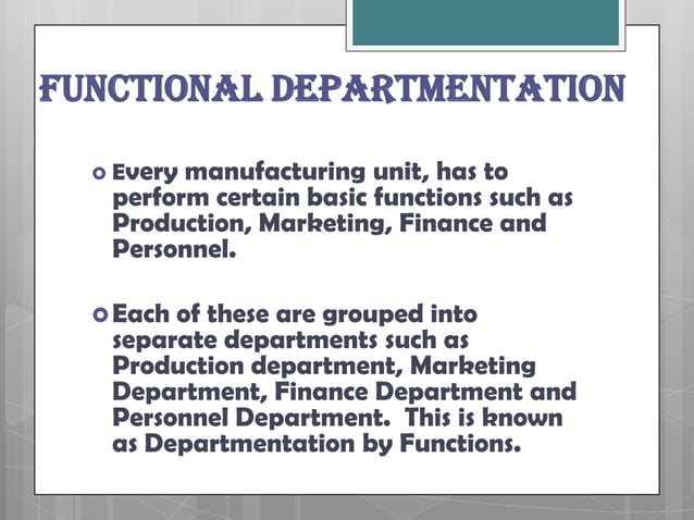Bases of Departmentation | PPT