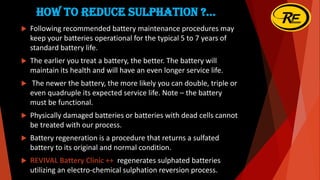 Battery Regeneration Revival Battery Clinic++ Solution | PDF | Consumer ...