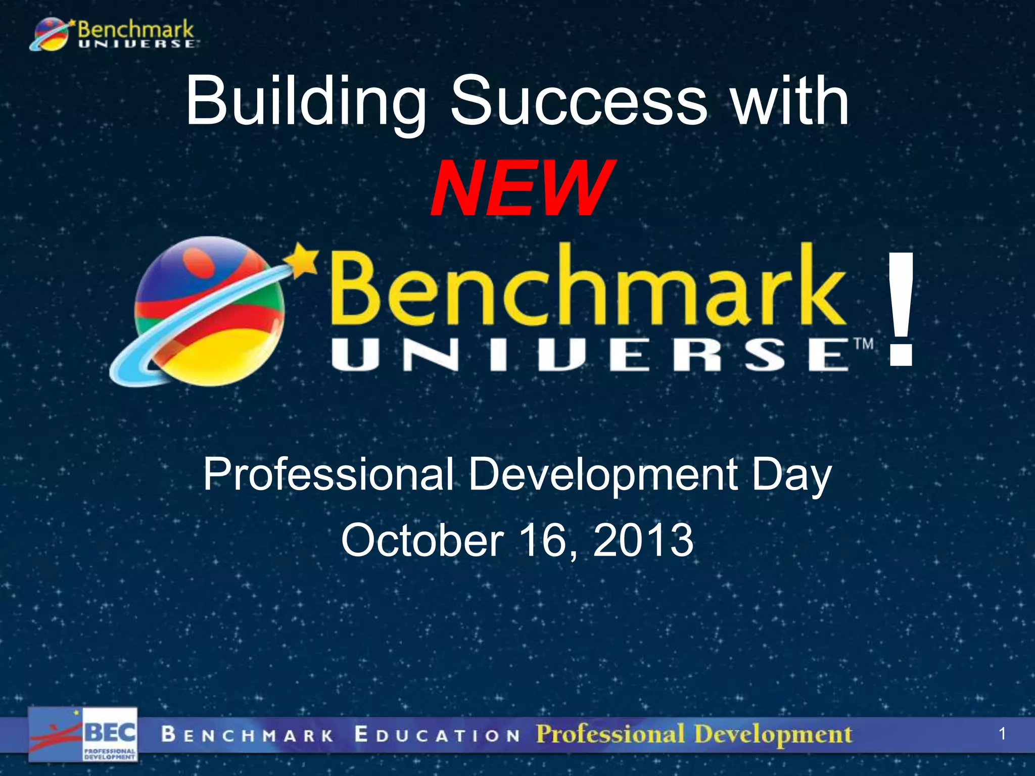 Benchmark Universe Presentation for Sweeney | PPTX | Educational ...