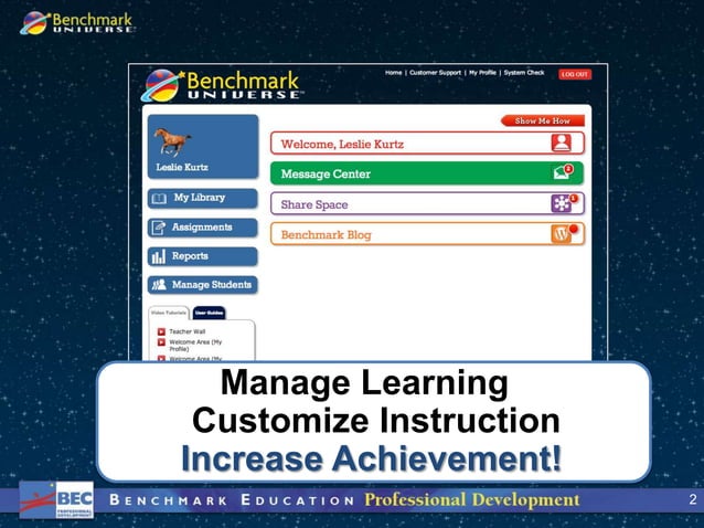 Benchmark Universe Presentation for Sweeney | PPTX | Educational ...