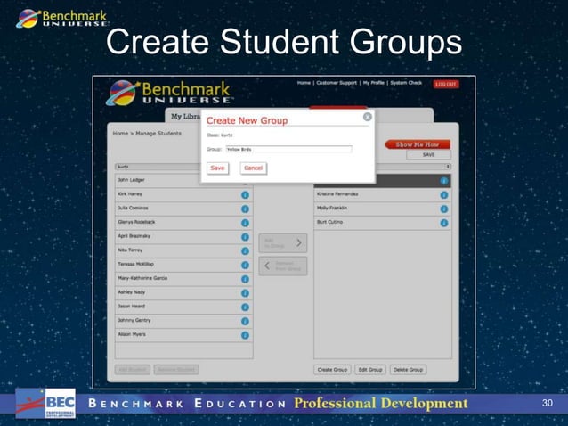 Benchmark Universe Presentation for Sweeney | PPTX | Educational ...