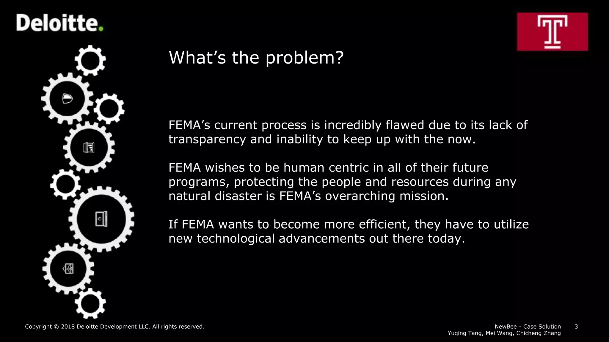 DELOITTE 2018 FEMA CASE COMPETITION | PPT