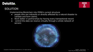 DELOITTE 2018 FEMA CASE COMPETITION | PPTX