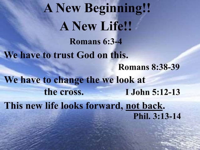 A New Beginning Part 3 | PPT