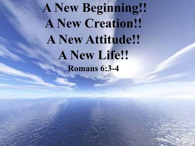 A New Beginning Part 3 | PPT