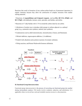 intoduction to mult step synthesisand illustrative synthesis. | PDF
