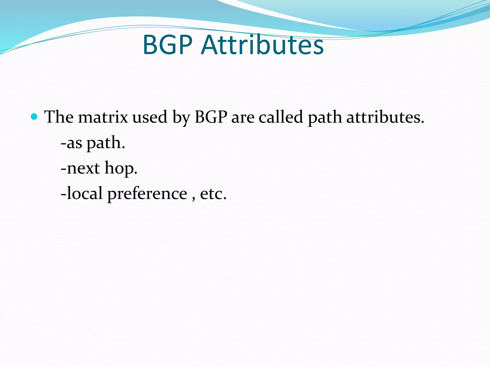 bgp protocol | PPTX