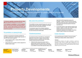 New Bill retrospectively restores prohibition on passing land tax onto ...