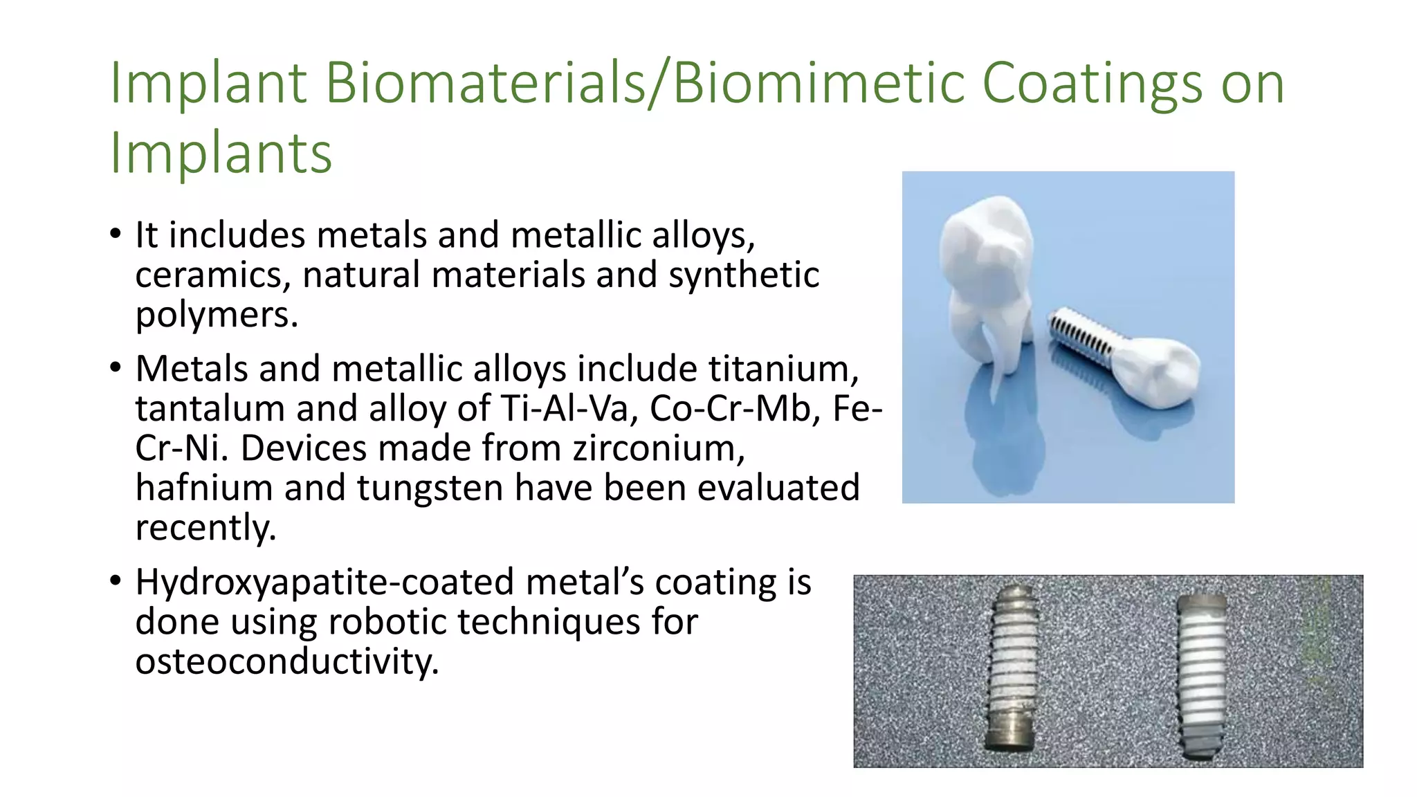 Bioactive and biomimitic material | PPTX