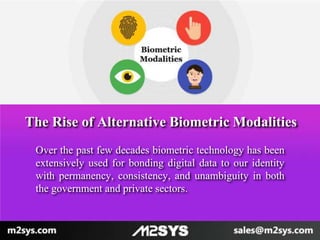New Biometric Modalities are on the Horizon | PPT