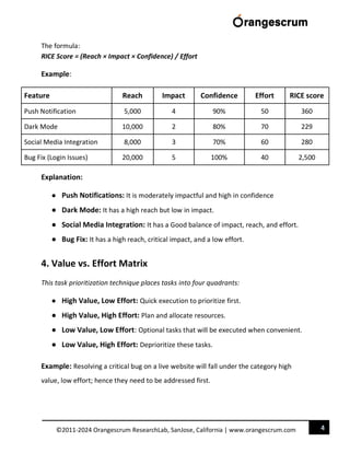 15 Methods to Prioritize Tasks in Project Management | PDF