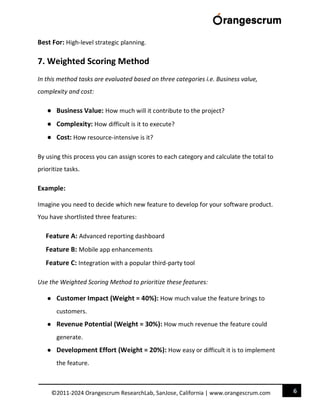 15 Methods to Prioritize Tasks in Project Management | PDF