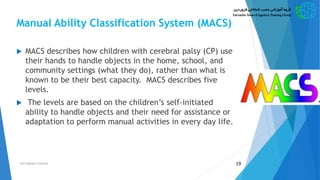 Evaluation of Children With Cerebral Palsy based on ICF | PPSX
